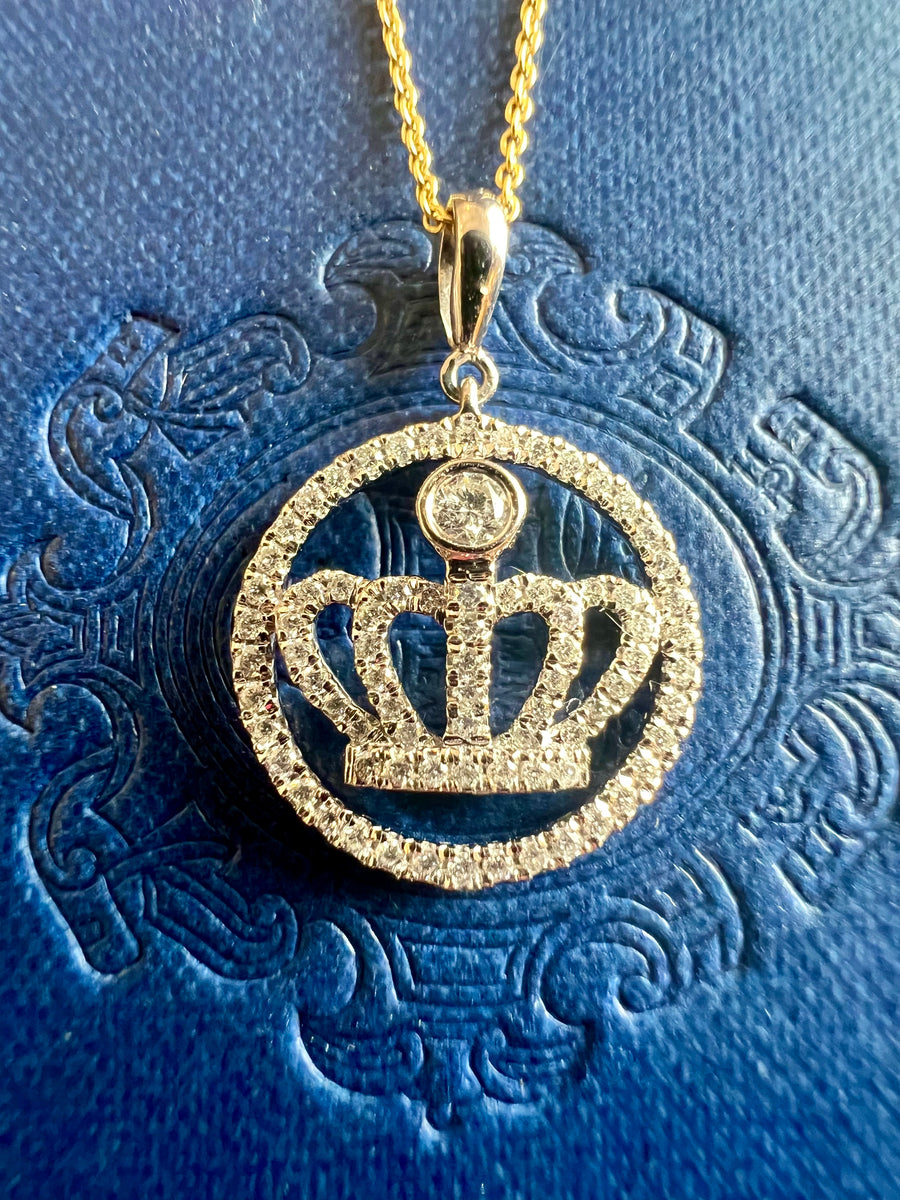 Diamond Crown Pendant – Bilkey & Co