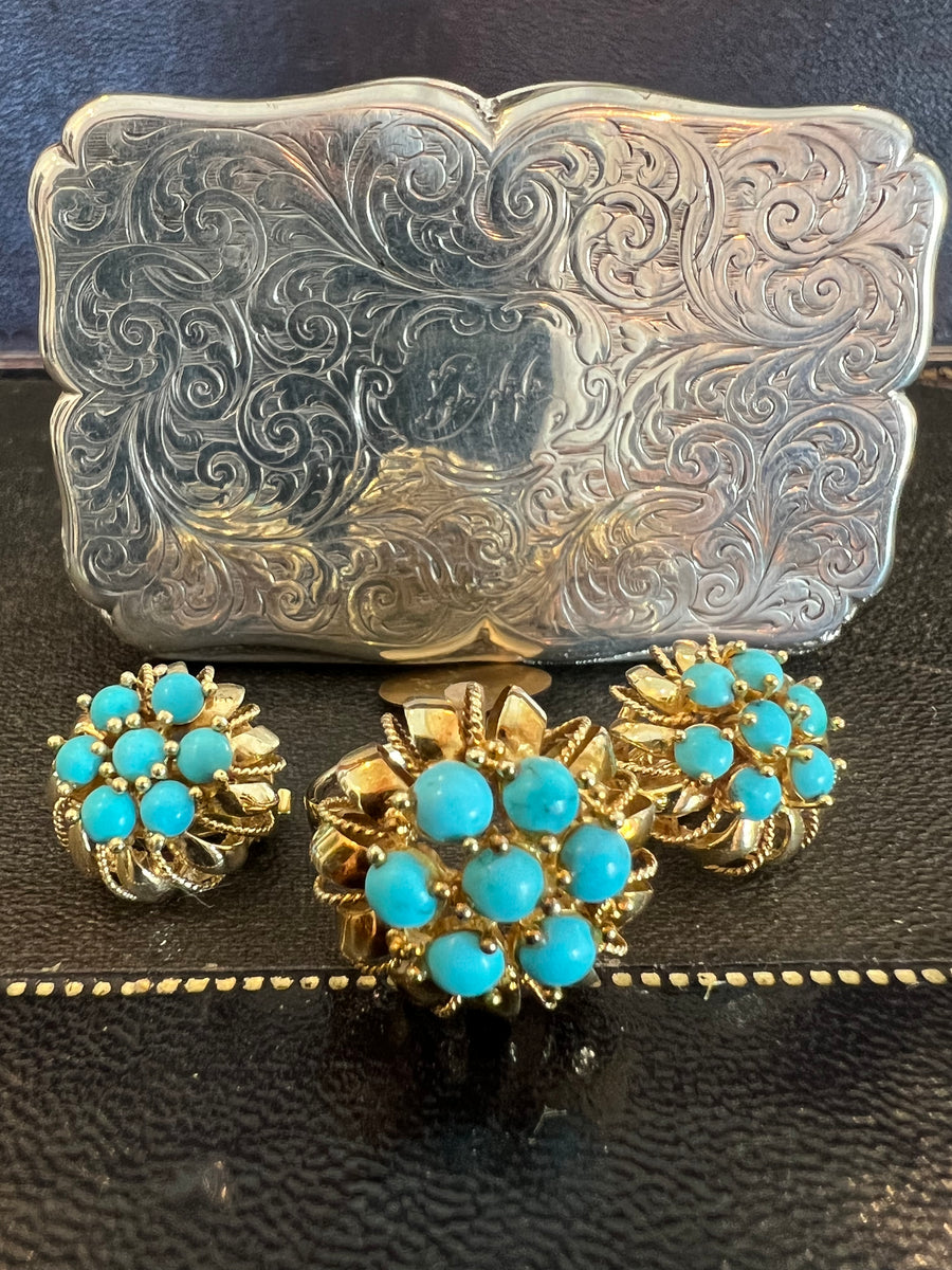 Turquoise Bombe Ring – Bilkey & Co
